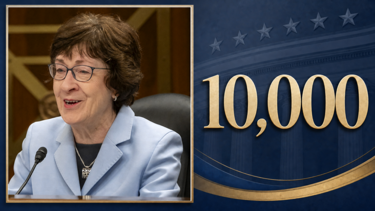 Maine's Sen. Susan Collins Casts 10,000th Consecutive Roll Call Vote in ...