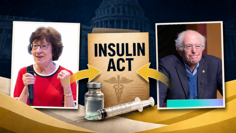 Collins Celebrates Support from Bernie Sanders on Insulin Bill After He ...
